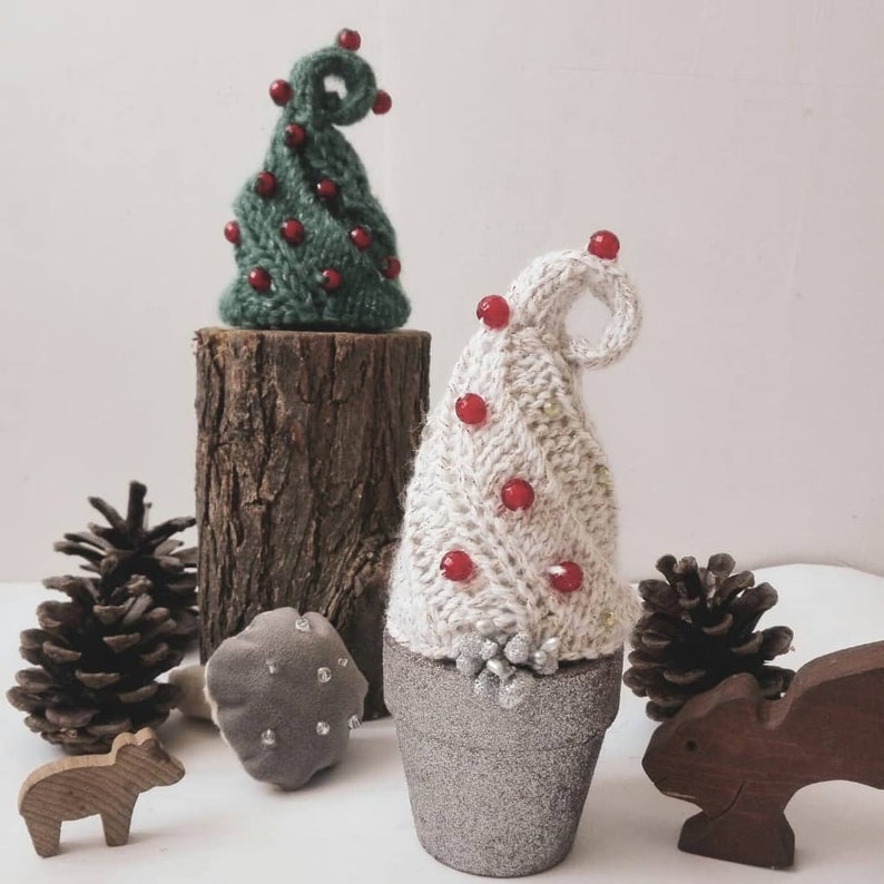 Knit Christmas Tree KNITTING PATTERN / Cristmas Knitting Pattern ...