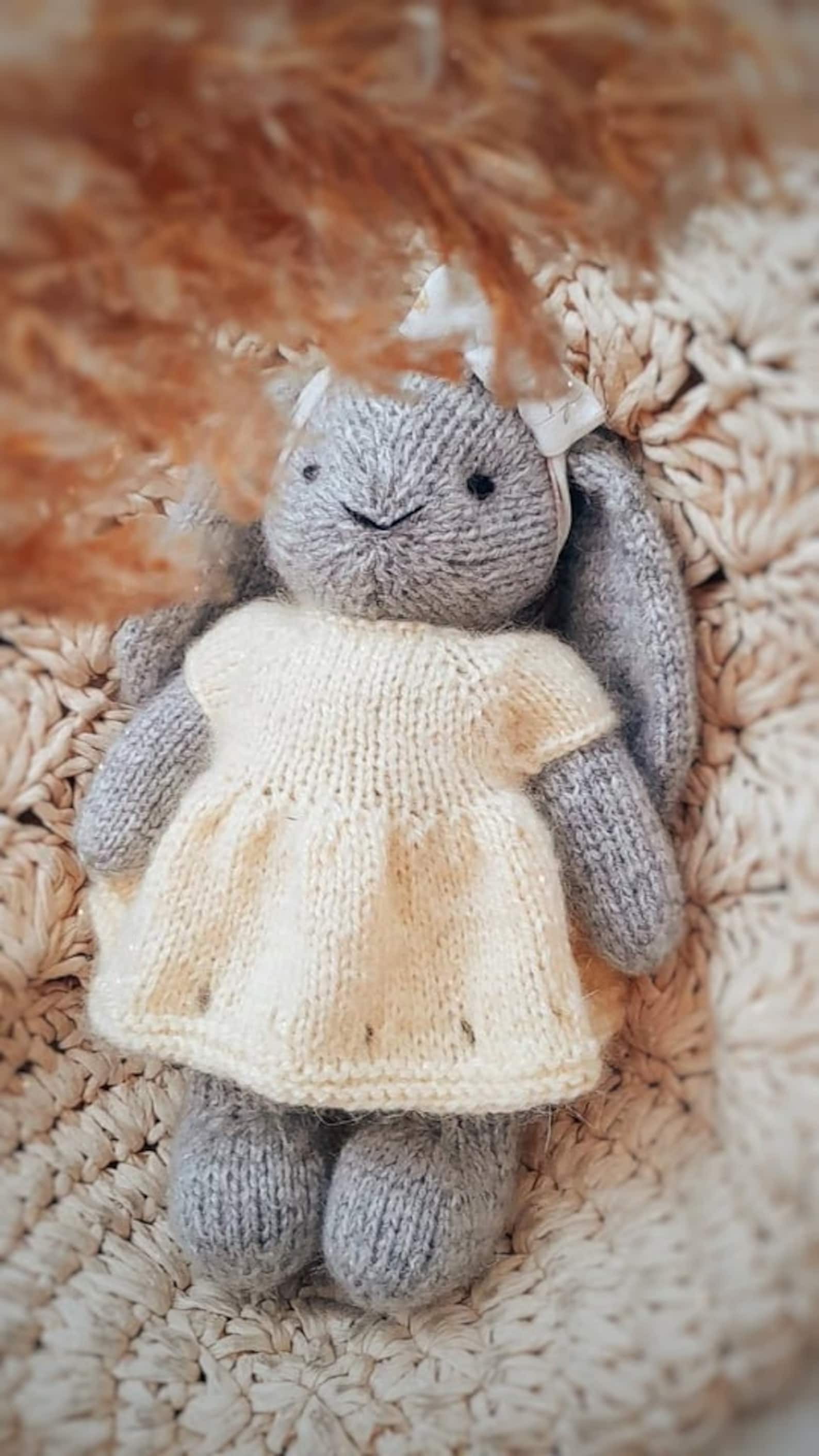 Bunny Knitting Pattern Toy Knitting Pattern for a Bunny Rabbit - Etsy