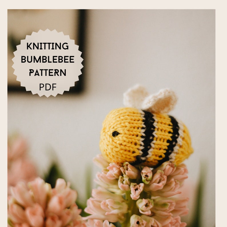 Tiny Bee KNITTING PATTERNDIY Insect Miniature Pdf ENG - Etsy