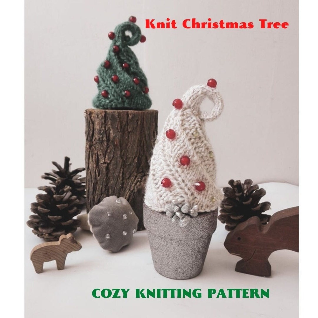 Knit Christmas Tree KNITTING PATTERN / Cristmas Knitting Pattern ...