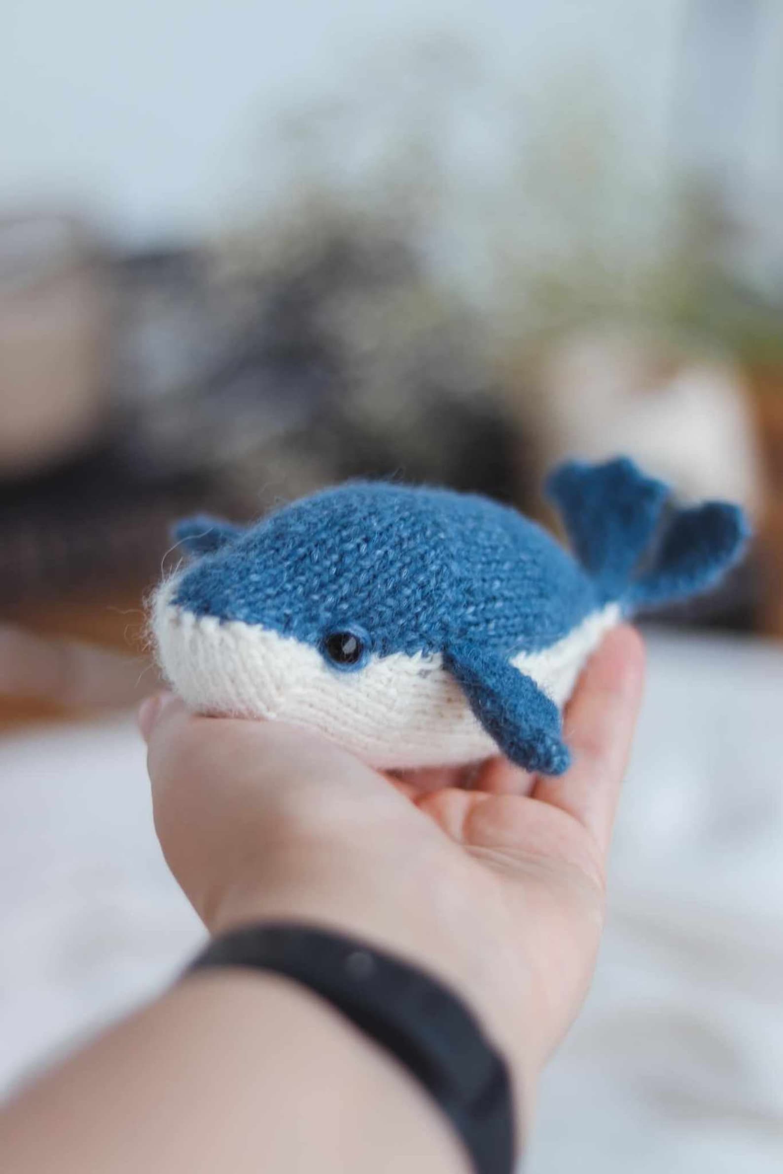Whale Knitting Toy Pattern Amigurumi Pattern Knitted Animal Pattern ...