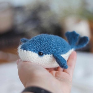 Whale Knitting Toy Pattern Amigurumi Pattern Knitted Animal Pattern ...