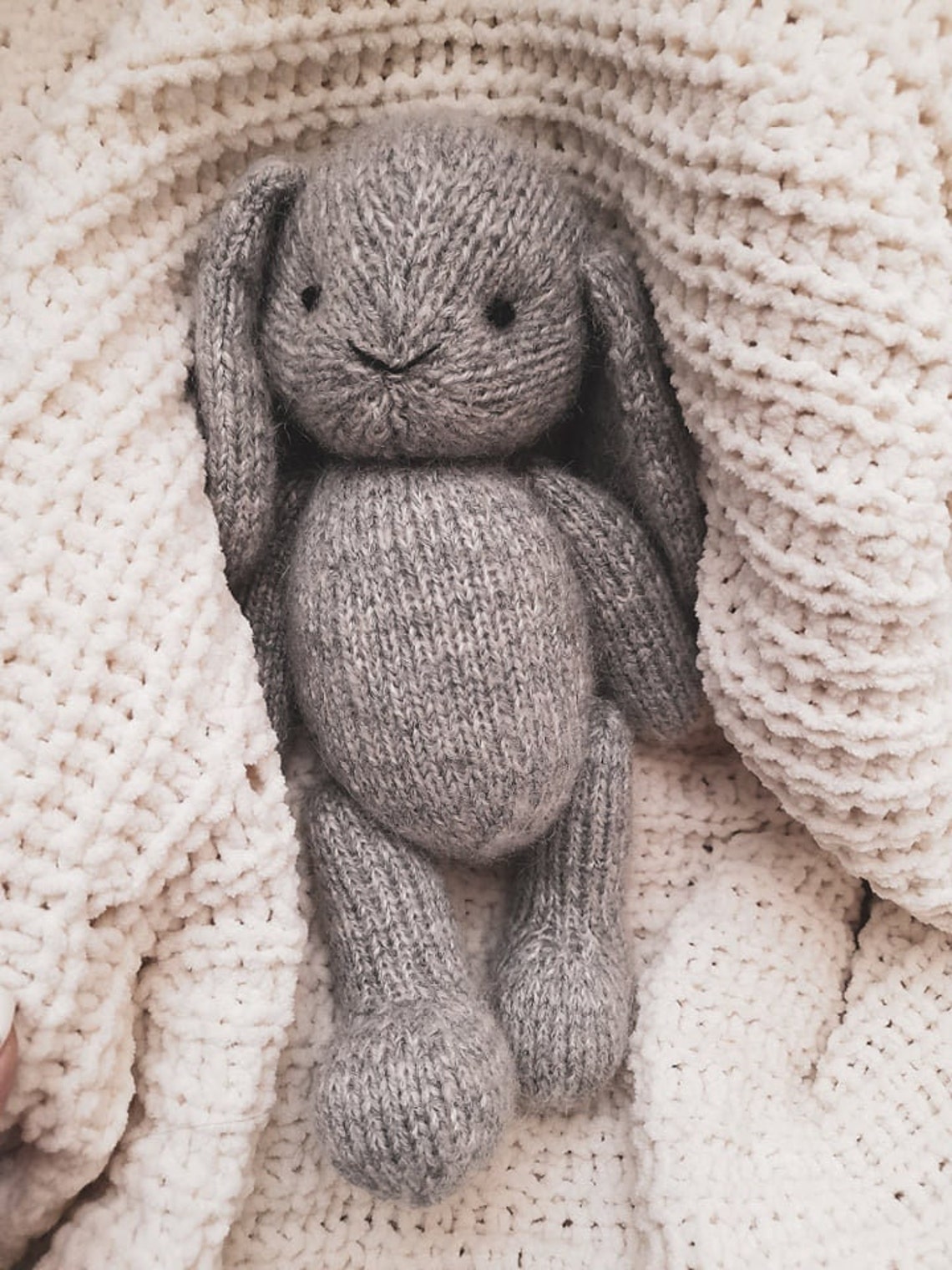 Bunny Knitting Pattern Toy Knitting Pattern for a Bunny Rabbit - Etsy