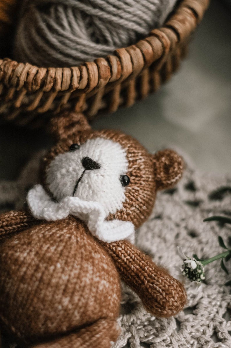 PDF Teddy Bear Bear Knitting PATTERN, Knitted Animal Toy, Knitted Bear ...