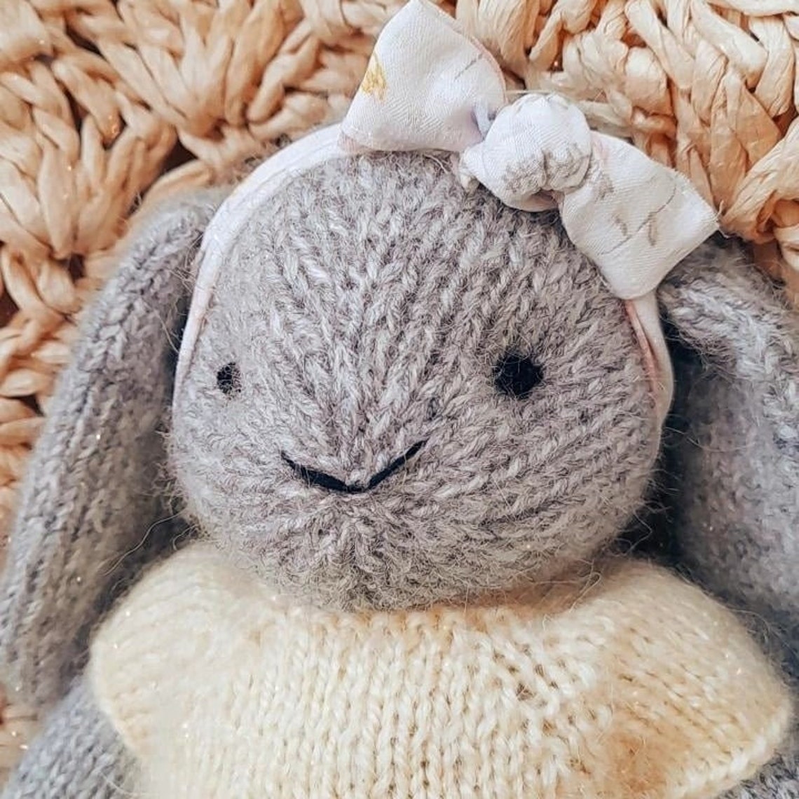 Bunny Knitting Pattern Toy Knitting Pattern for a Bunny Rabbit in a ...