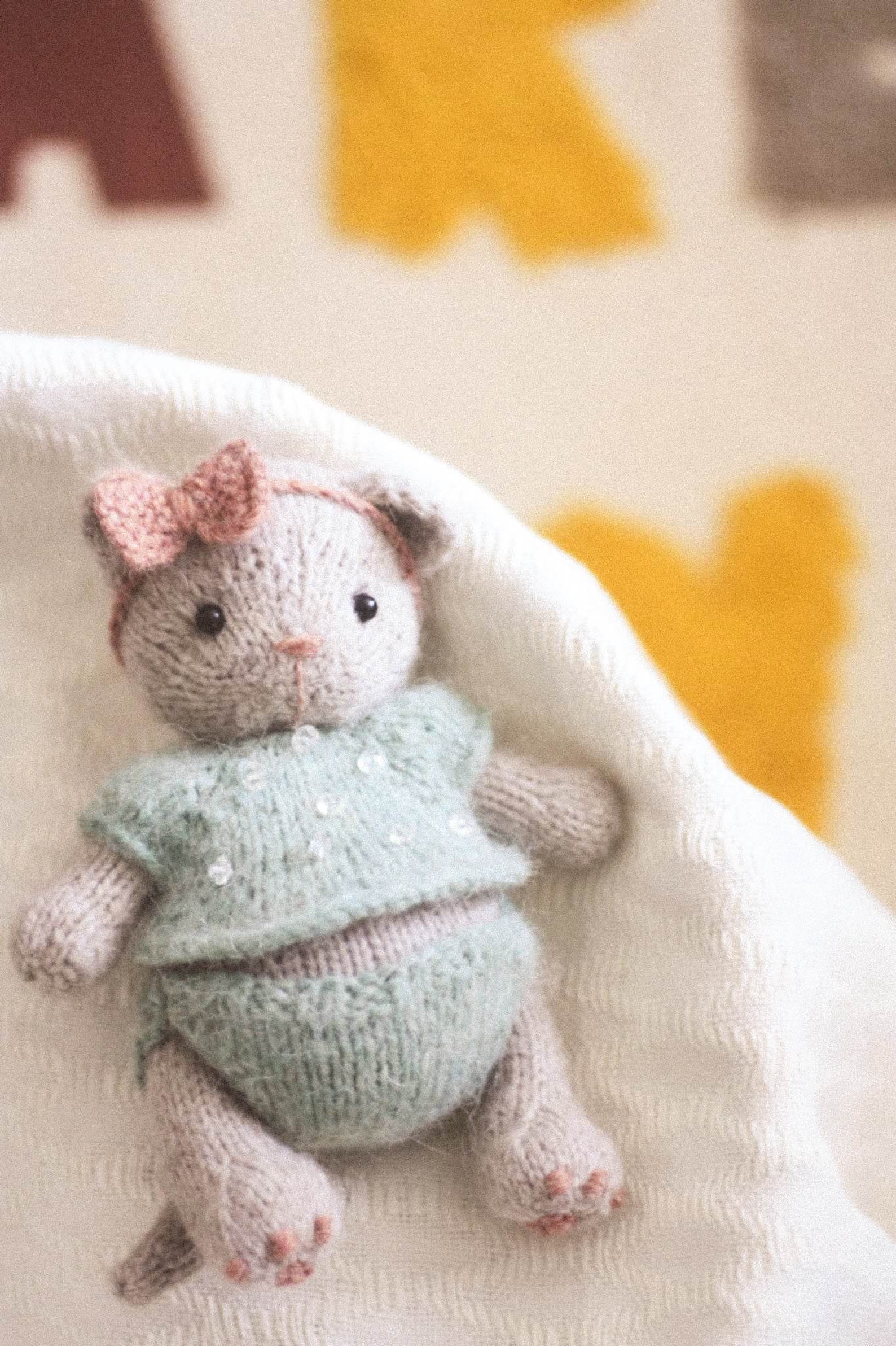 Kitty Knitting Pattern Clothing Description Kitten Knitting Pattern PDF ...