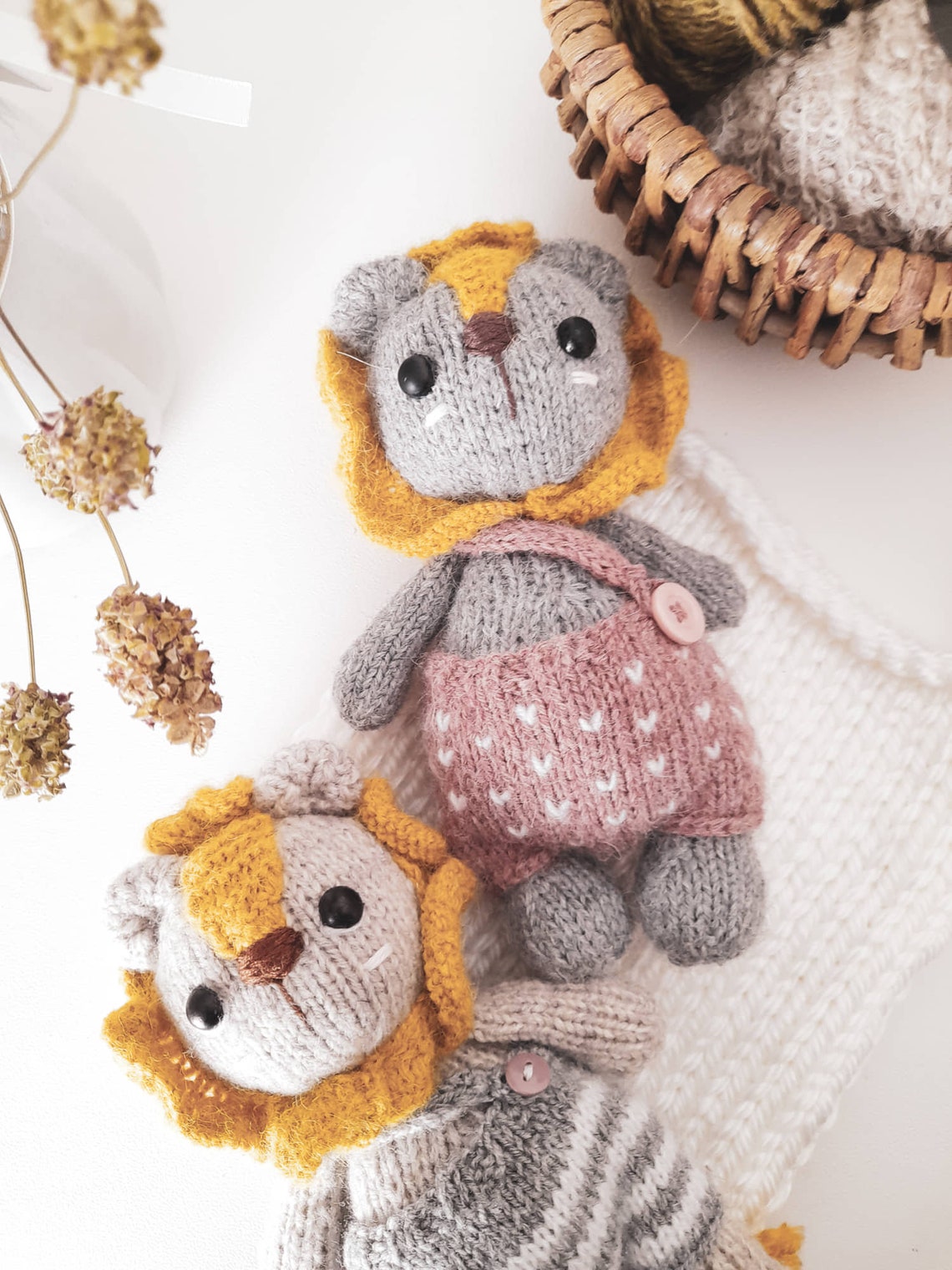 Lion Knitting Pattern Toy Knitting Pattern and Description - Etsy