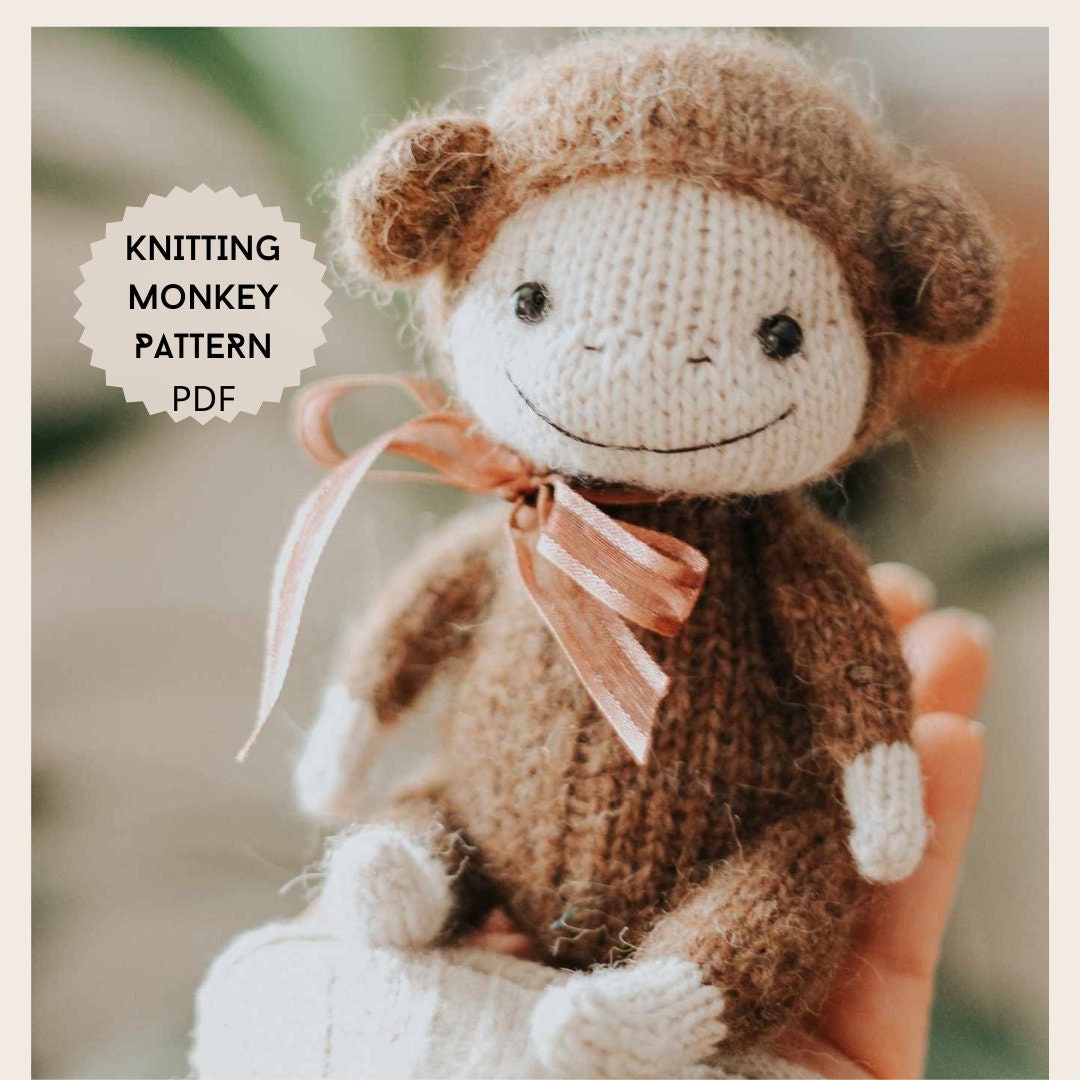 Knitted Monkey Pattern PDF Eng/ukr - Etsy