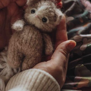 Cat Chart Flat Knitting PATTERN PDF Eng/ukr, Knitted Animal Toy, Knit ...