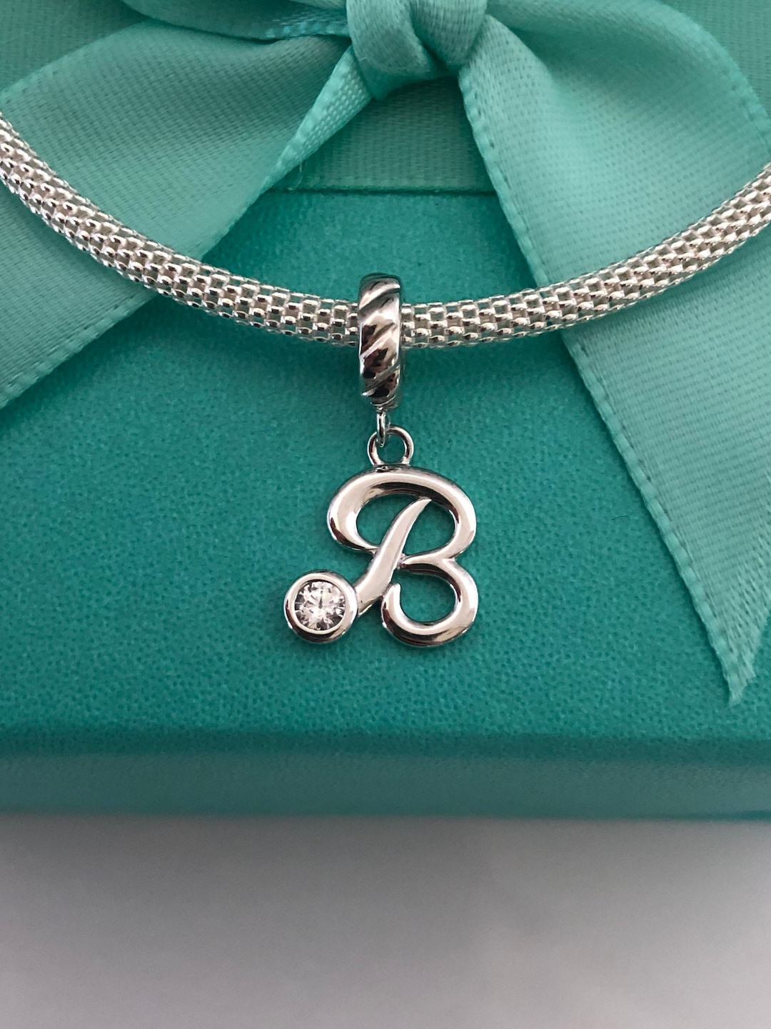 Sterling Silver 925 Letter B Charm for a Bracelet - Etsy