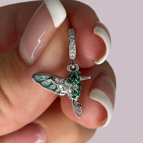 Hummingbird Charm - Etsy