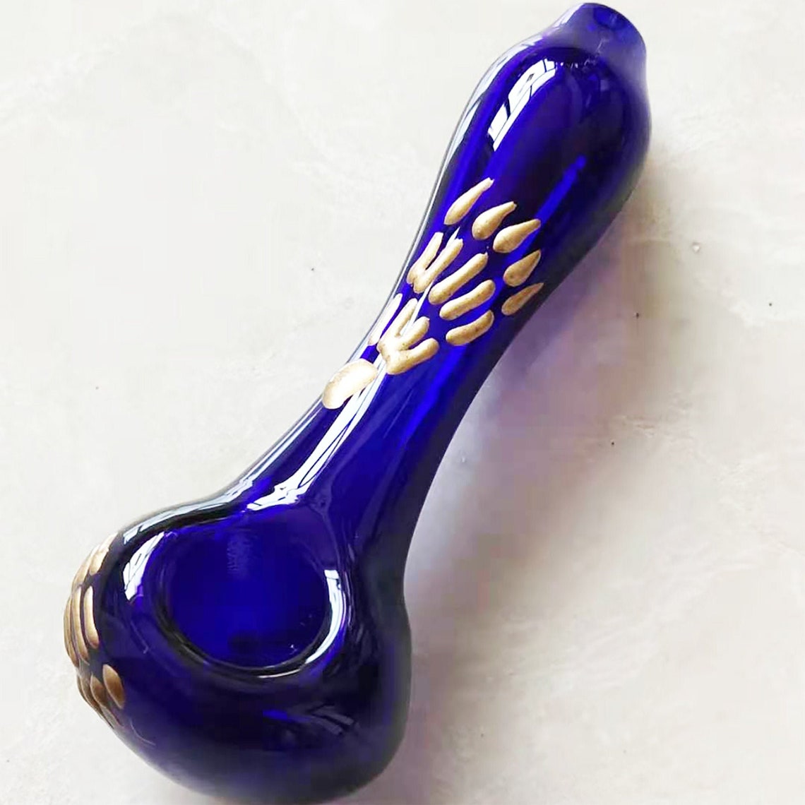 Glass Pipe For SmokingHand Blown Spoon Pipe Tobacco Pipe | Etsy