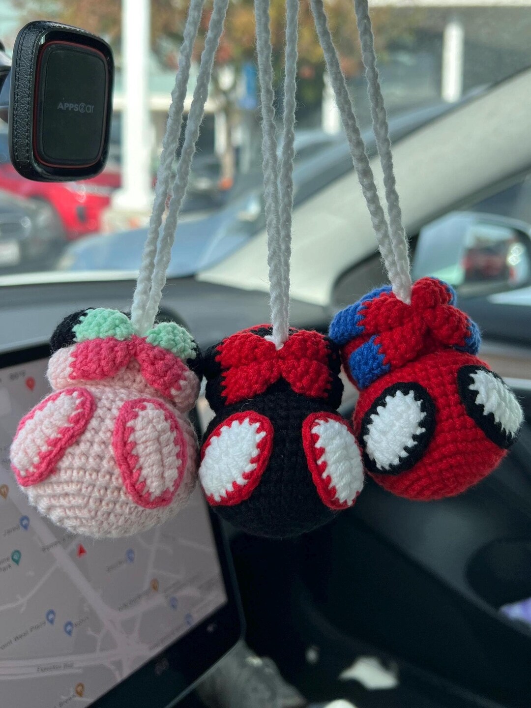 NEW! Handmade Crochet Spider-man Marvel Car Hangers (PHYSICAL GOOD) - Etsy