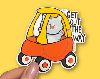 Skippity Pap Bubble-free Stickers Funny Cat Stickers Cat - Etsy