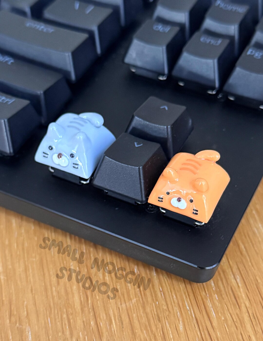 Tabby Cats Artisan Keycap - Kawaii Handmade Polymer Clay Animal Keycaps ...