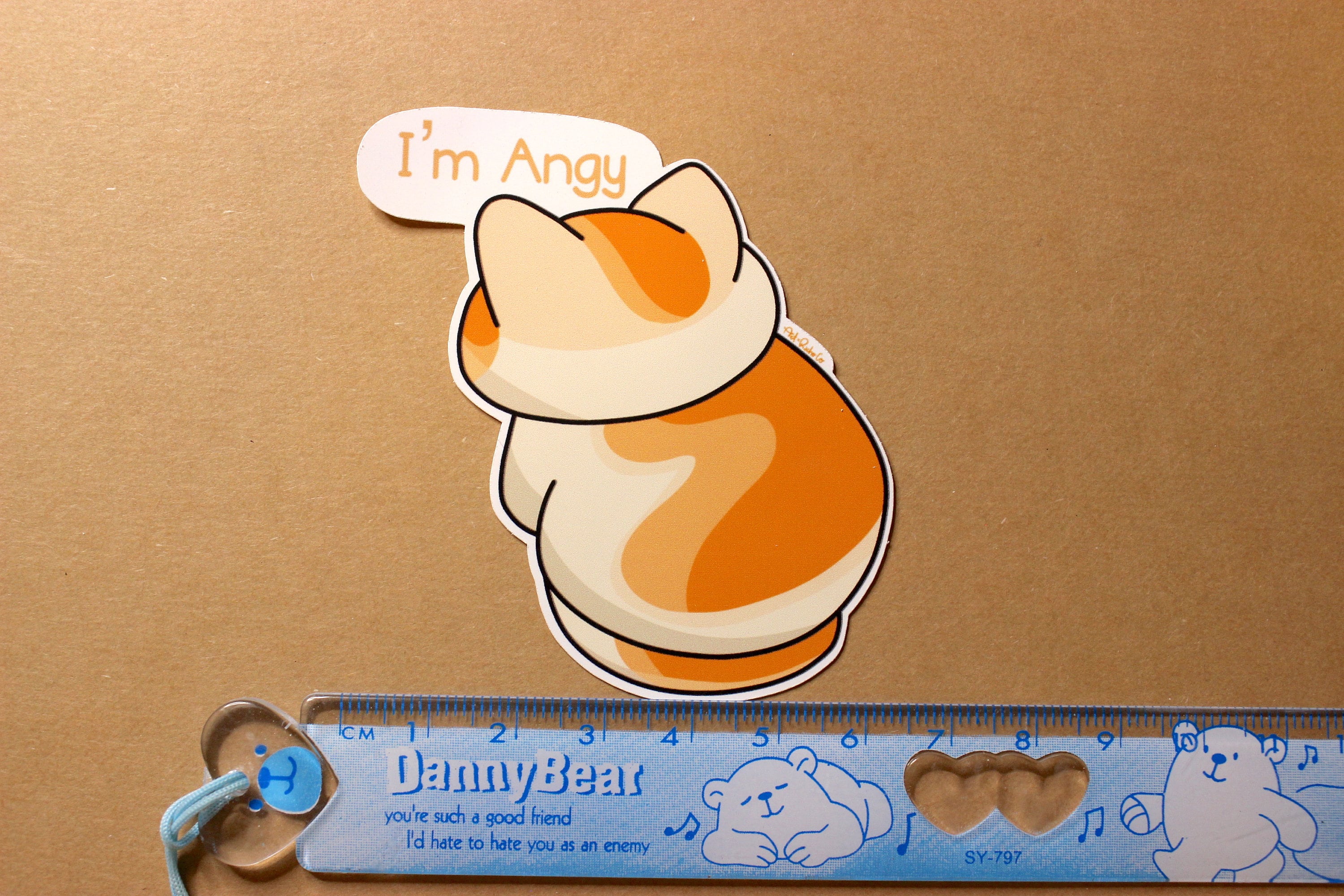 Im Angy Cat Meme Vinyl Sticker Angry Cat Waterproof Mad | Etsy