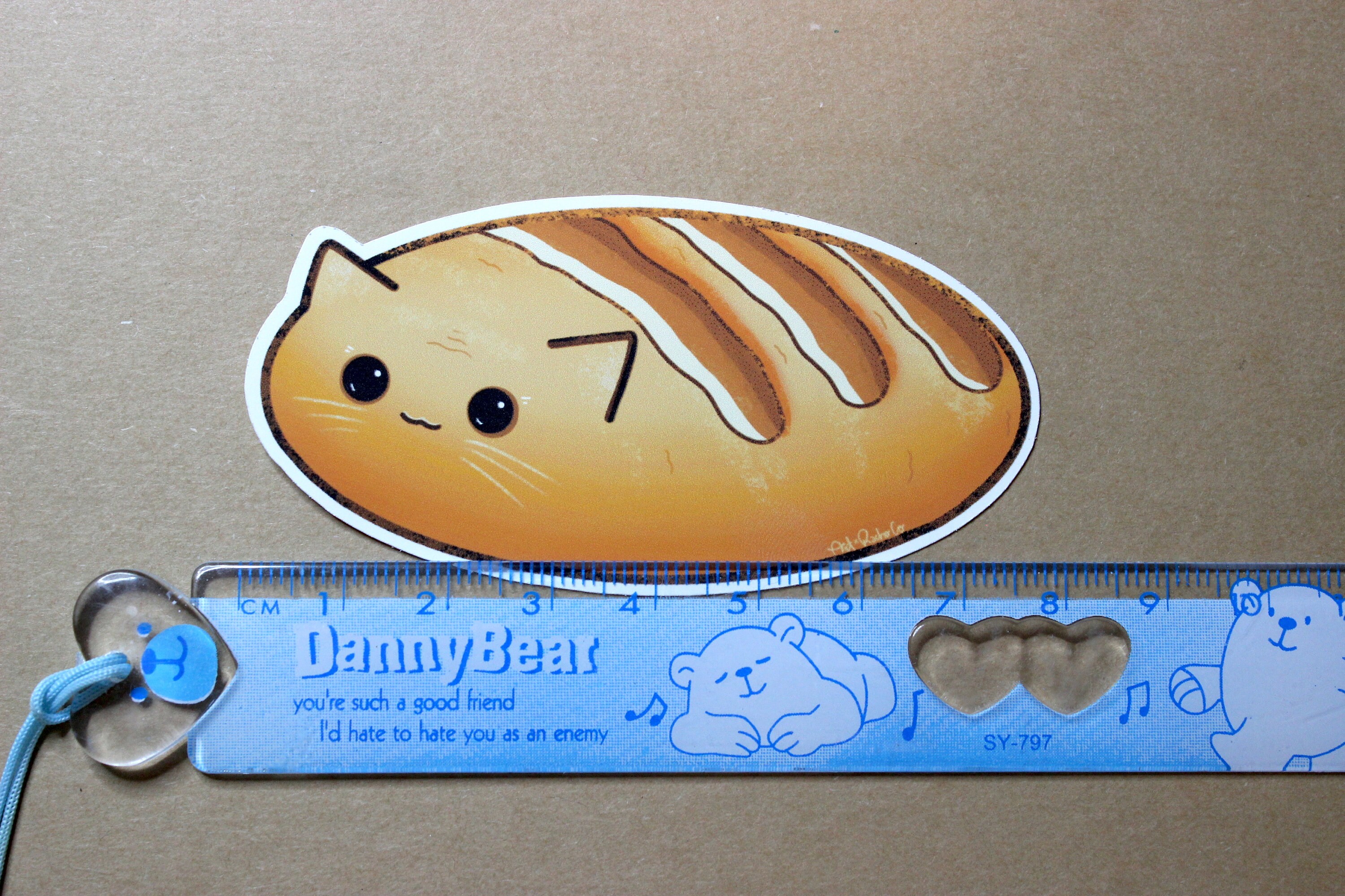 Cat loaf bread stickers weatherproof cute cat stickers bun | Etsy