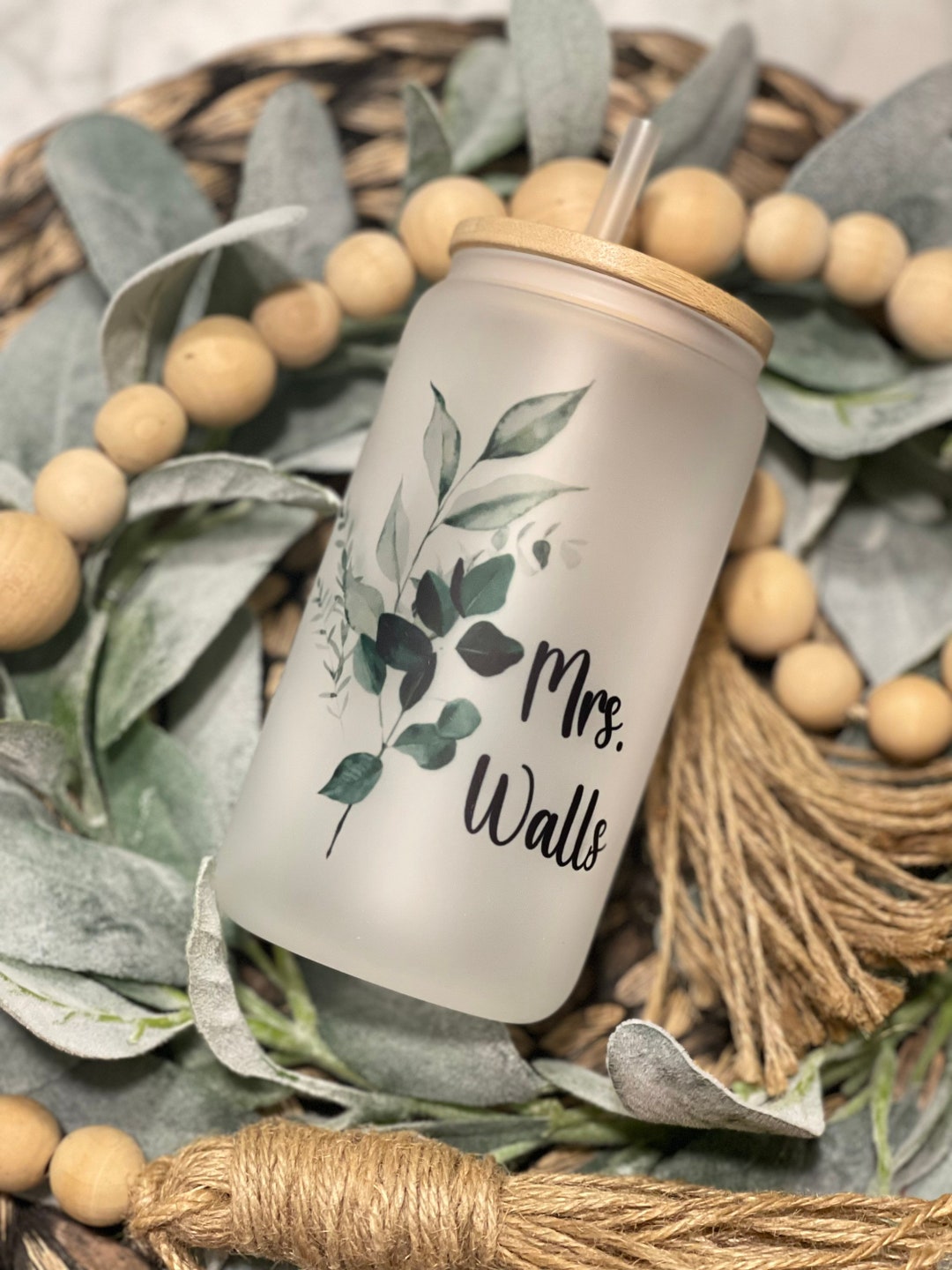 Personalized Future Mrs Glass Can Cup Glass, Future Mrs Glass, Wedding ...