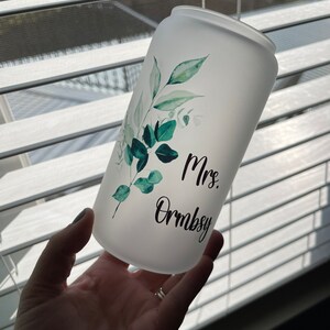 Personalized Future Mrs Glass Can Cup Glass, Future Mrs Glass, Wedding ...
