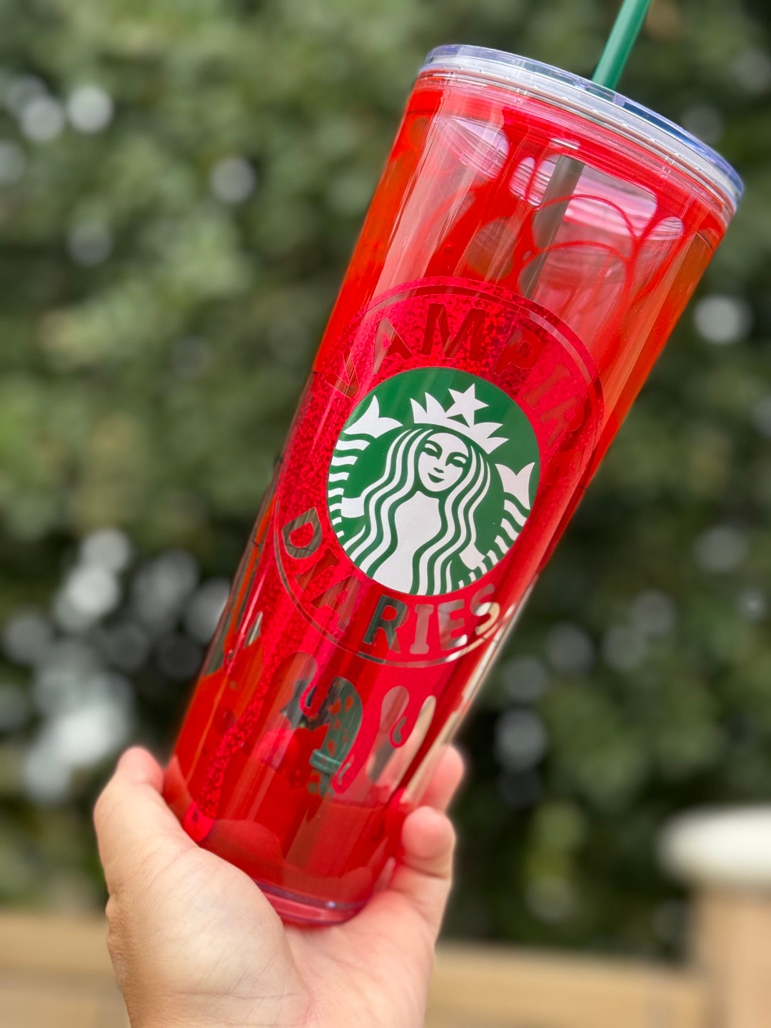 Vampire Diaries Blood Drip Halloween Snowglobe Tumbler 24 - Etsy