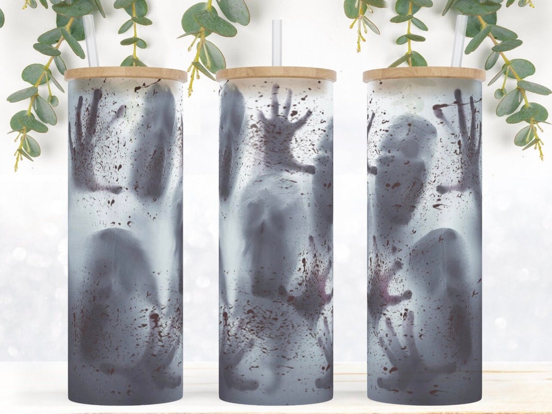 Spooky Creepy Ghosts 20 Ounce Glass Tumbler, Gift - Etsy