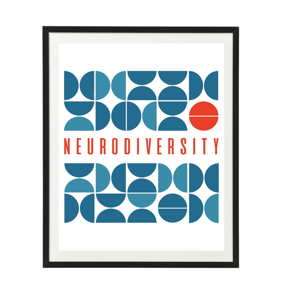 Stylish Neurodiversity Art Print Autism Awareness Poster Art - Etsy