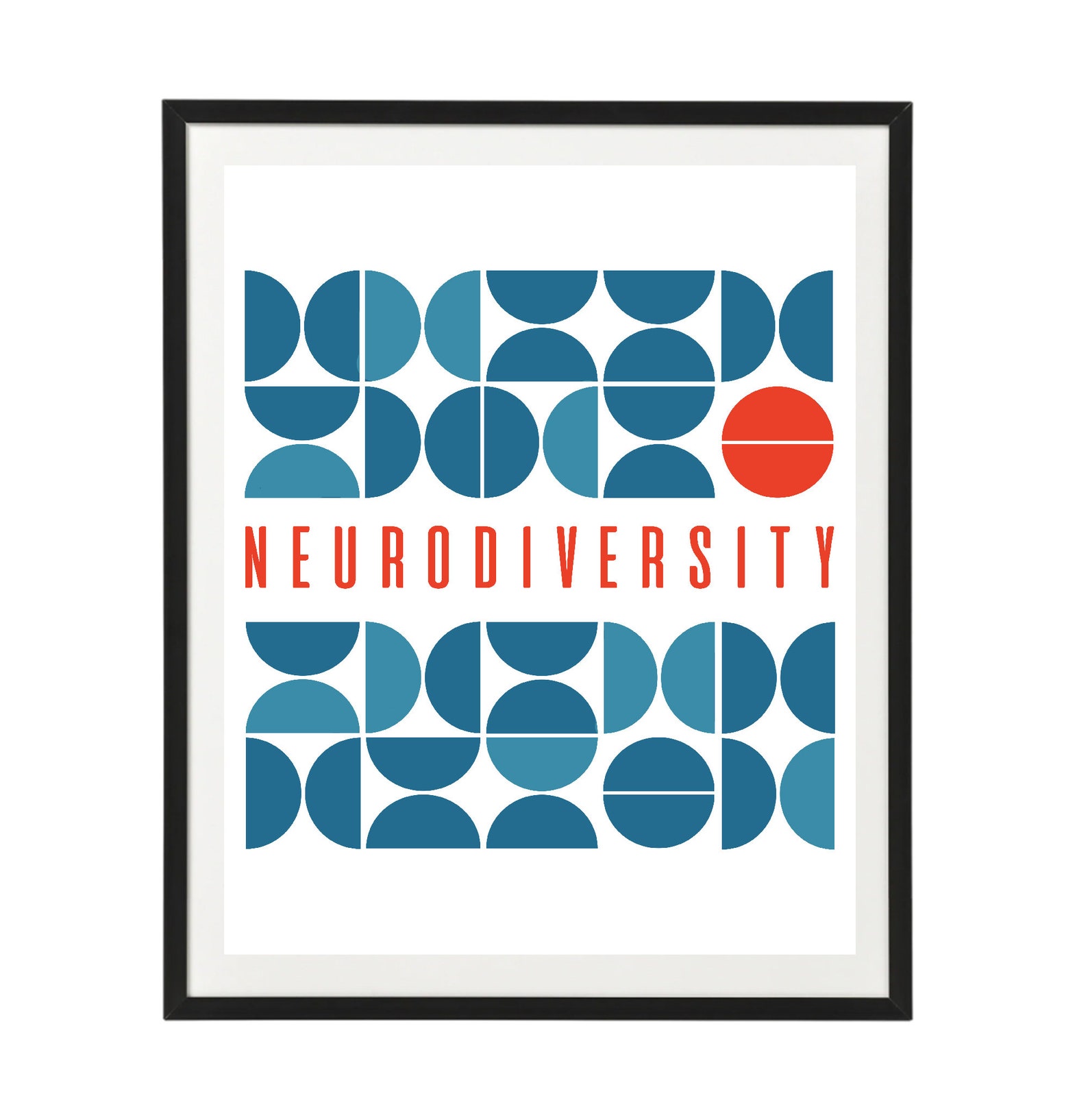Stylish Neurodiversity Art Print Autism Awareness Poster Art - Etsy