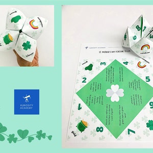 St. Patrick's Day Printable Fortune Teller - Etsy