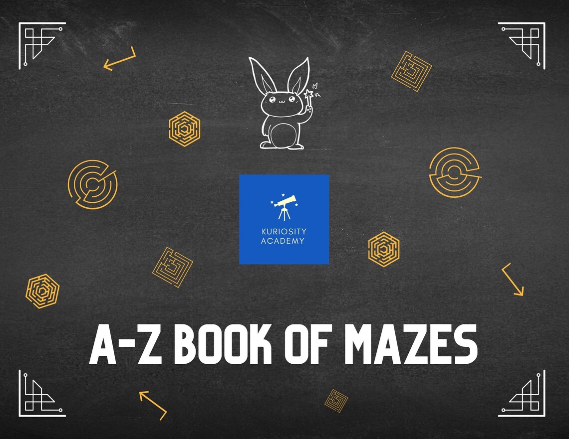 ABC Alphabet Maze Printable Puzzle Tracing Worksheet for - Etsy