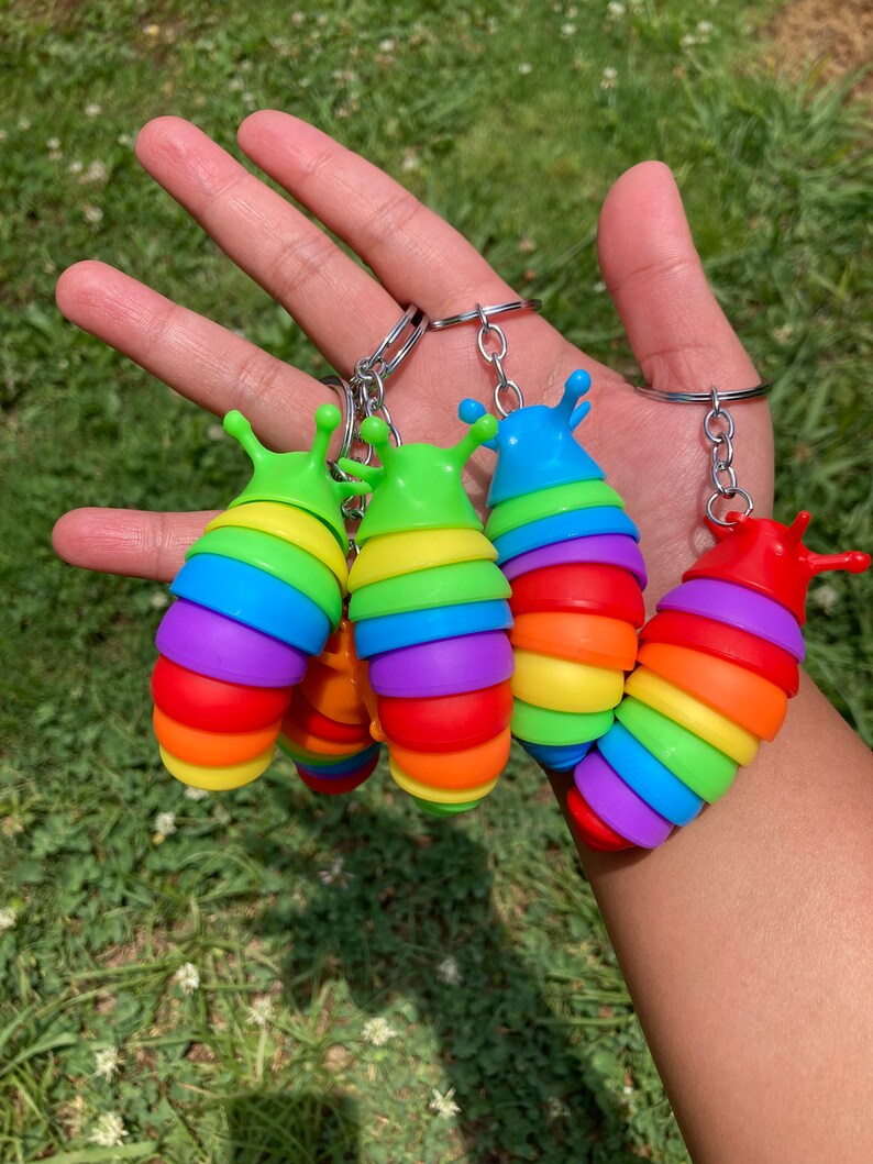 Slug Keychain Fidget Toy - Etsy