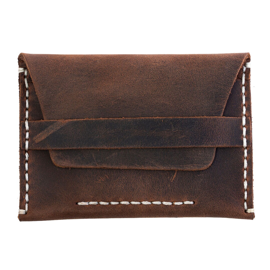 Personalized Distressed Genuine Handmade Leather Front Pocket Wallet - Etsy