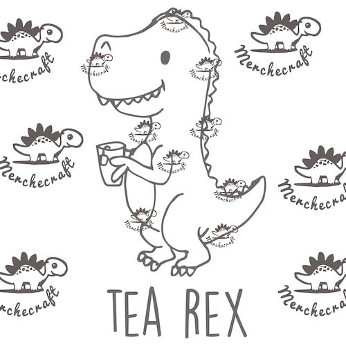 Tea Rex SVG PNG DXF Pdf Cut File Digital File Digital Download - Etsy