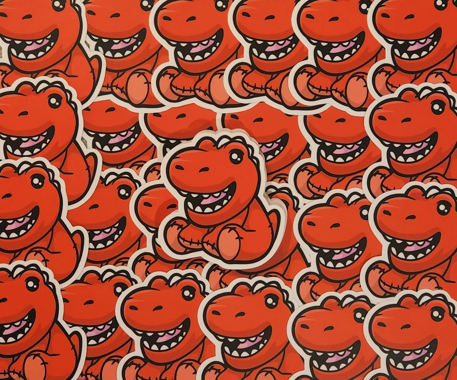 Prehistoric Cute T-rex Sticker - Etsy