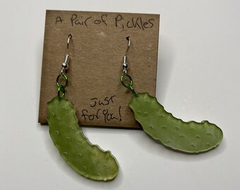 Pickle Earrings - Etsy