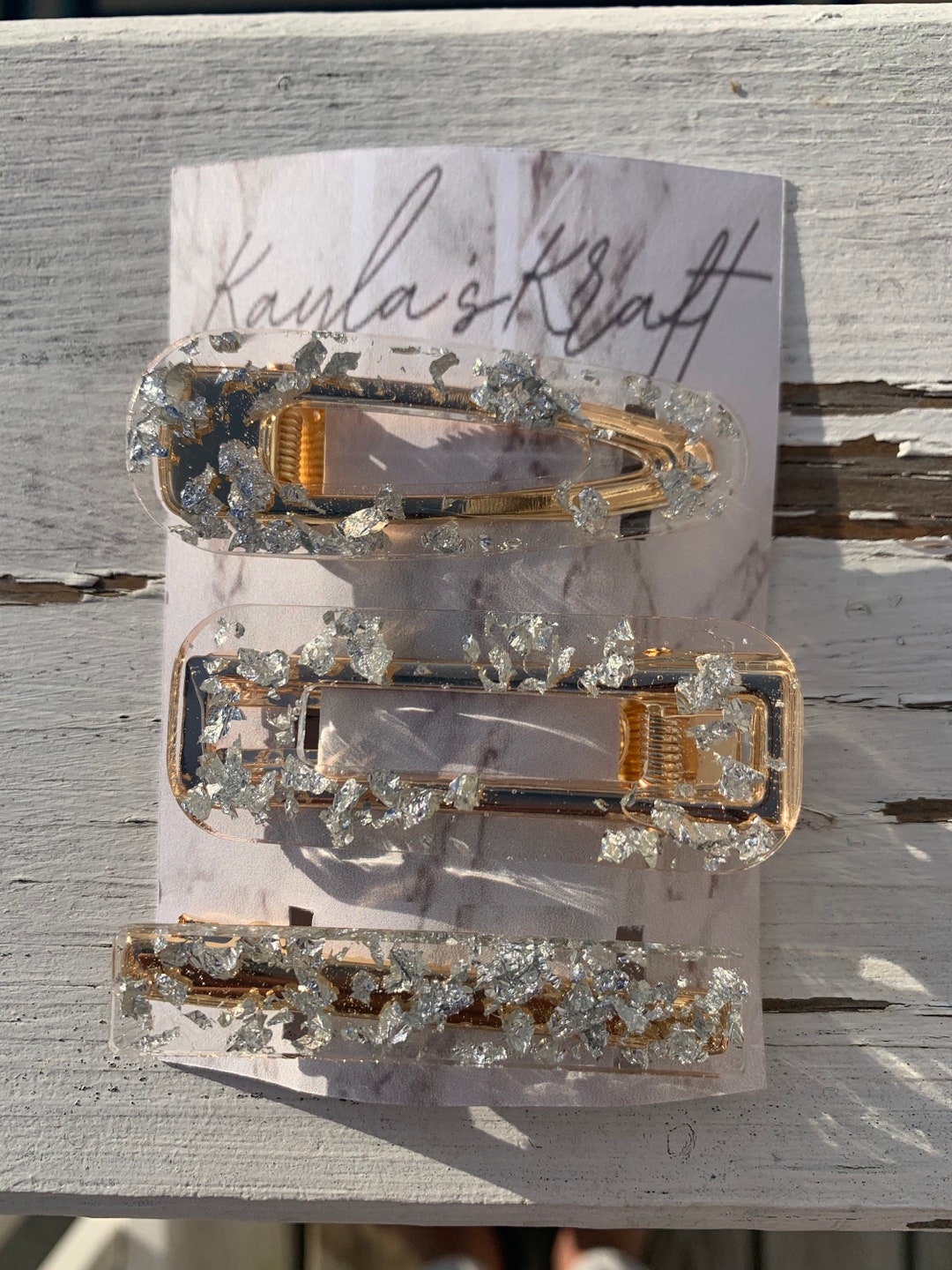 Hair Clips | Resin Barettes | Customizable Hair Accessories | Handmade ...