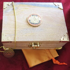 Masonic Tarot Vintage Wooden Box Mason Box Freemasons Gift Masonic ...
