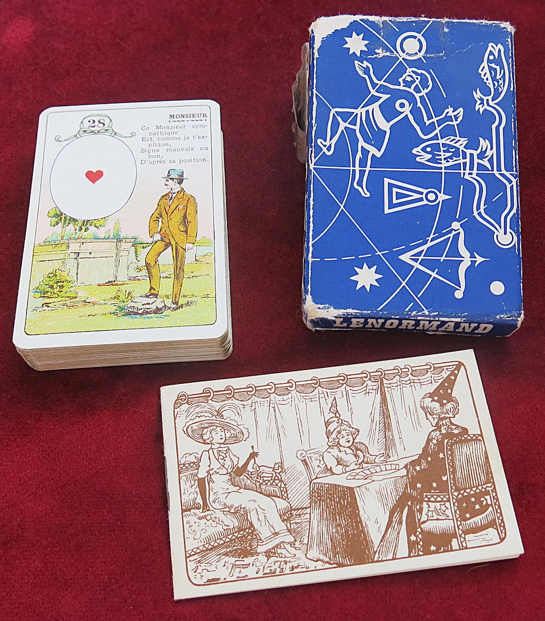 Blue Astra Lenormand Cards 70s - VERY RARE - Etsy