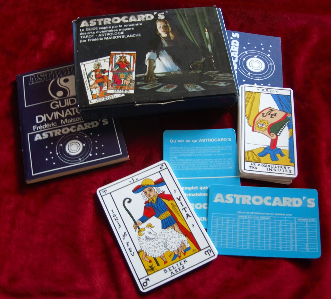 Astrocard's 1980 Astrologic Zodiac Oracle Astro-cards Oracle Deck Birth ...
