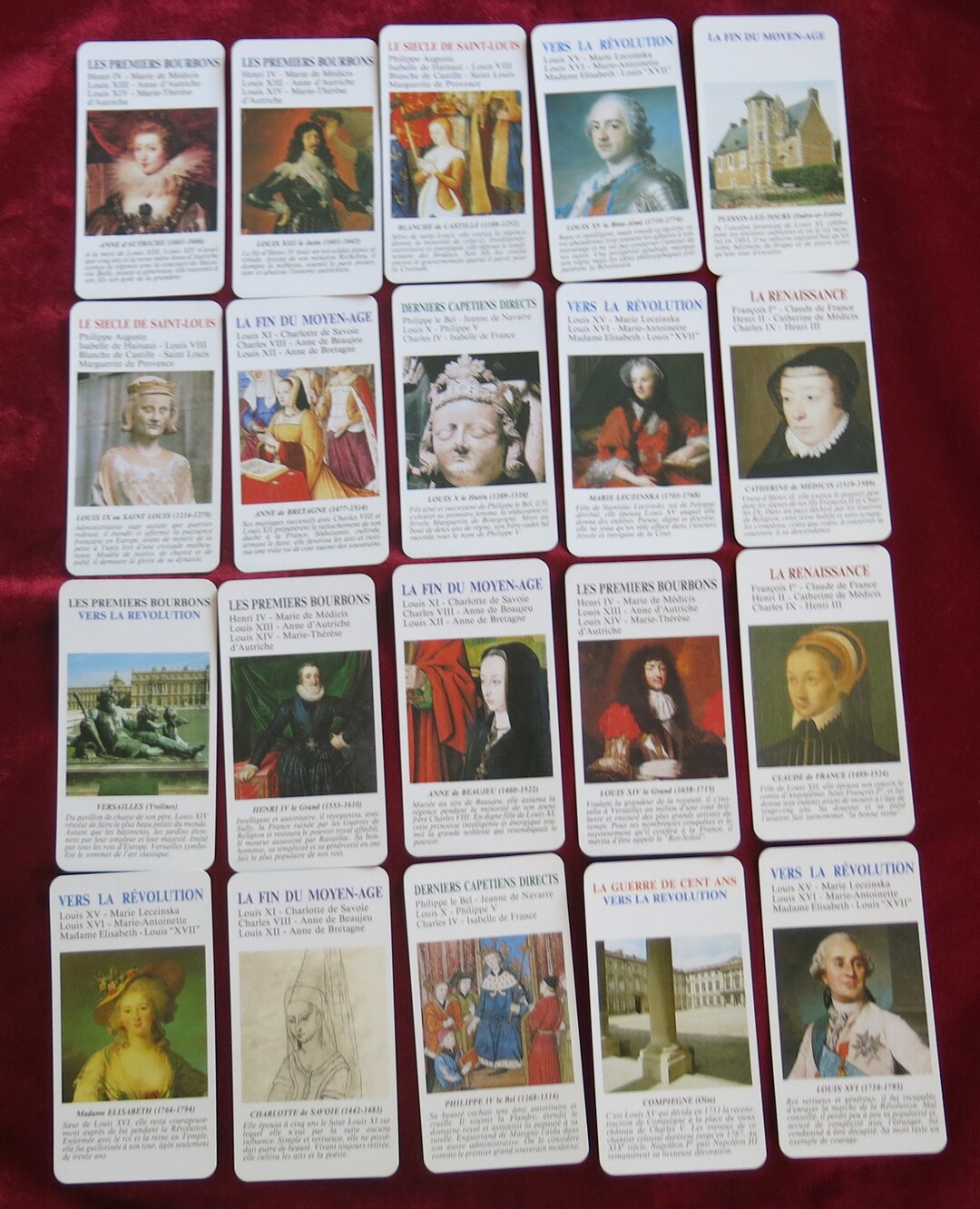 The Renaissance Deck, the Capetians Card Game 1999 French Revolution ...