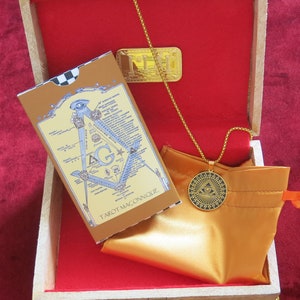 Masonic Tarot Vintage Wooden Box Mason Box Freemasons Gift Masonic ...