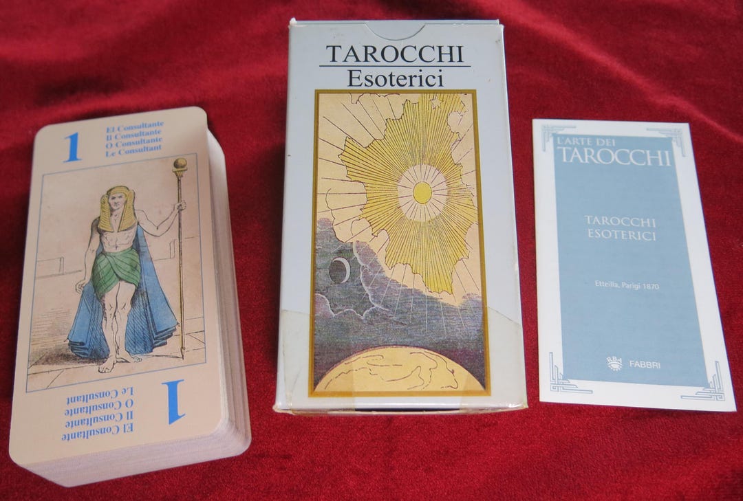 Tarocchi Esoterici 1870 – Etteilla System – Rare Complete Deck - Etsy