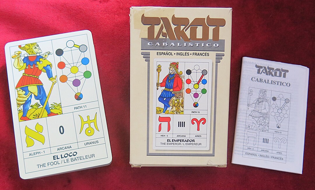 Cabalistic Tarot - 1990 by Fournier - Etsy