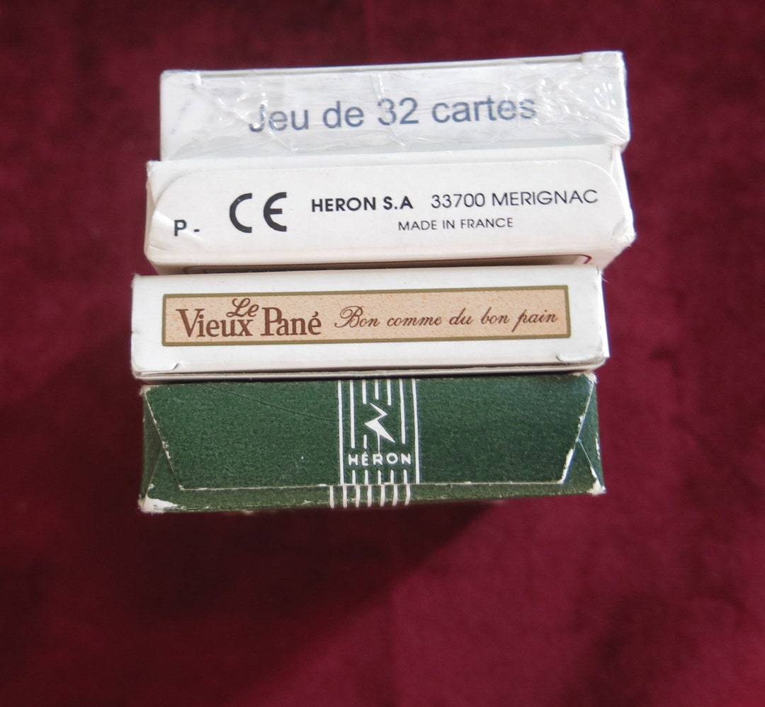 Lot of 4 French Vintage Playing Card Decks - Etsy