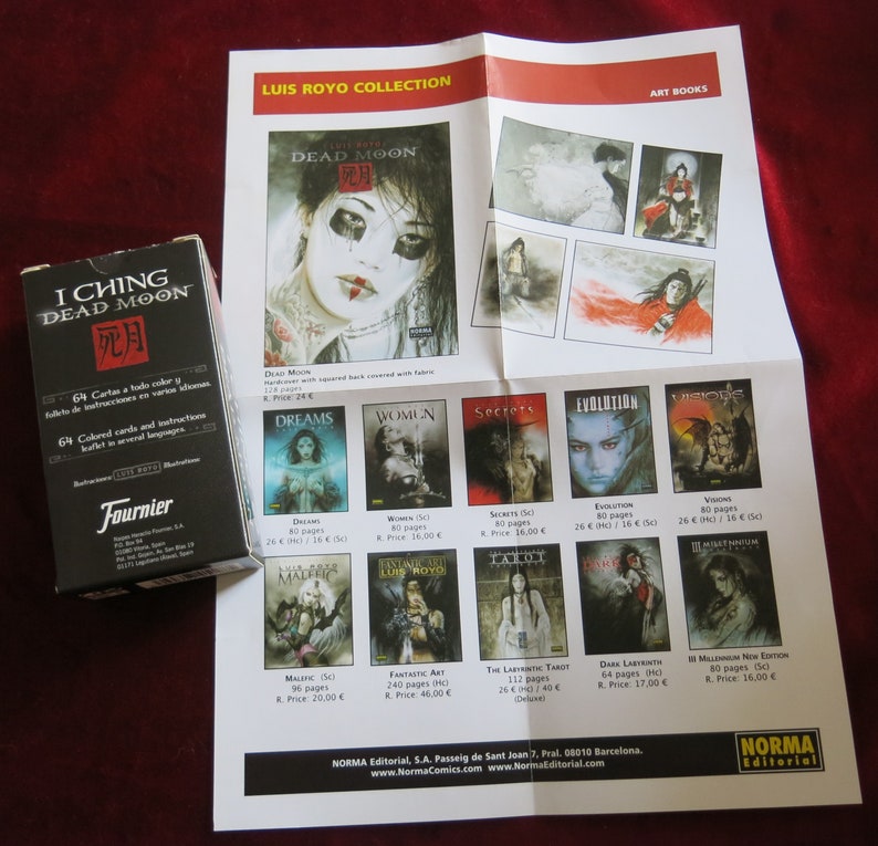 Luis Royo I Ching Dead Moon Tarot Luxury Box - Japanese Dark Goth ...