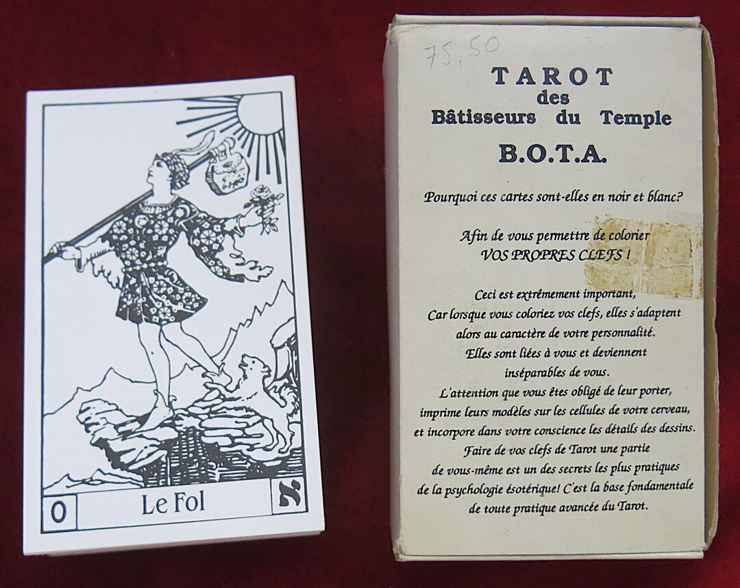 BOTA Tarot of the Temple Builders 70s or Builders of the Adytum ...