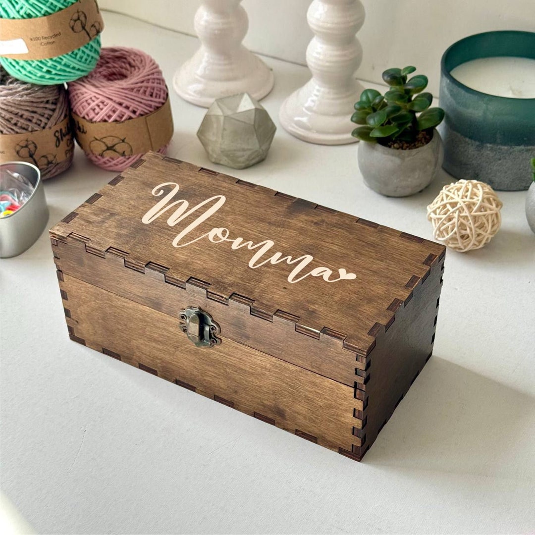 Personalized Wooden Box With Lock – Custom Storage & Gift Box - Etsy