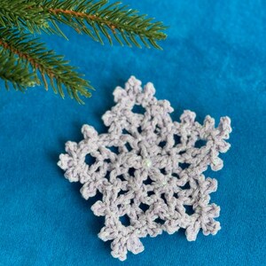 Handmade Lavender Crochet Snowflakes - Set of 5 | Unique Christmas ...