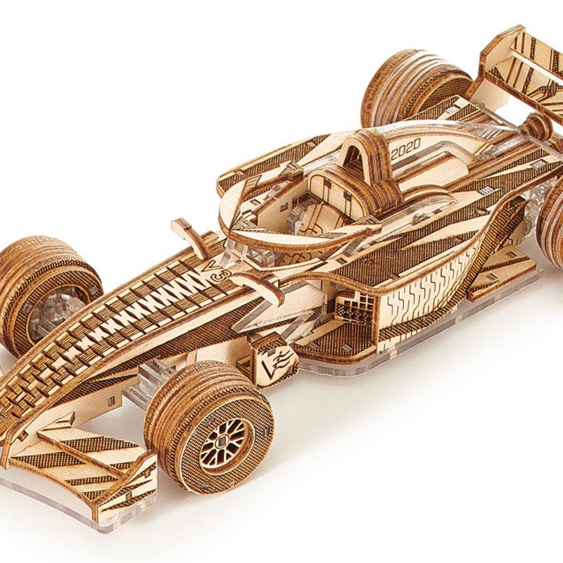 Racing Car 3d Wooden Puzzle - Etsy