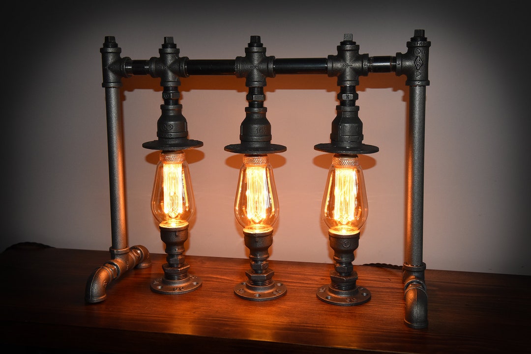 Industrial Style Table Lamp - Etsy UK