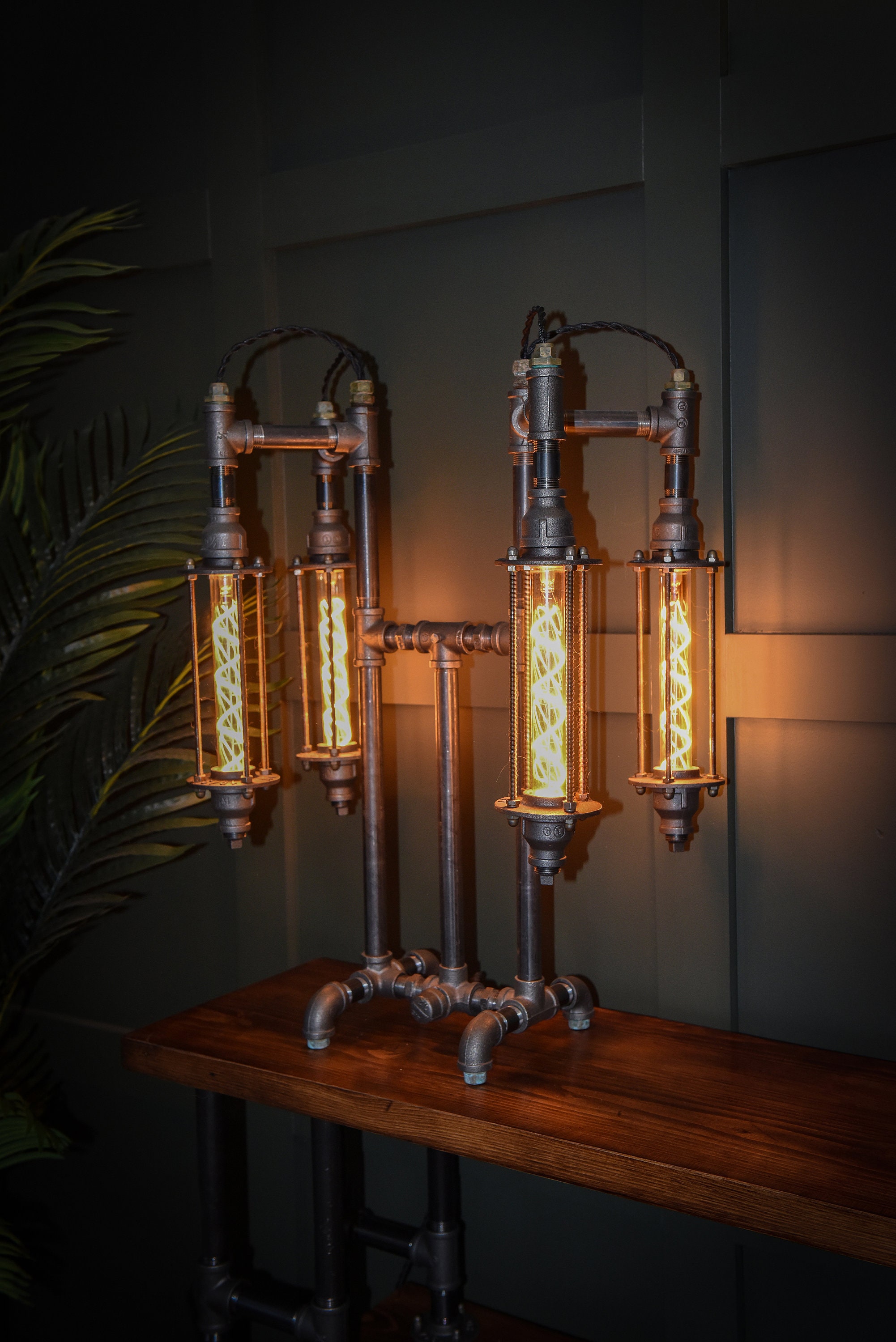 Industrial Style Table Lamp - Etsy UK
